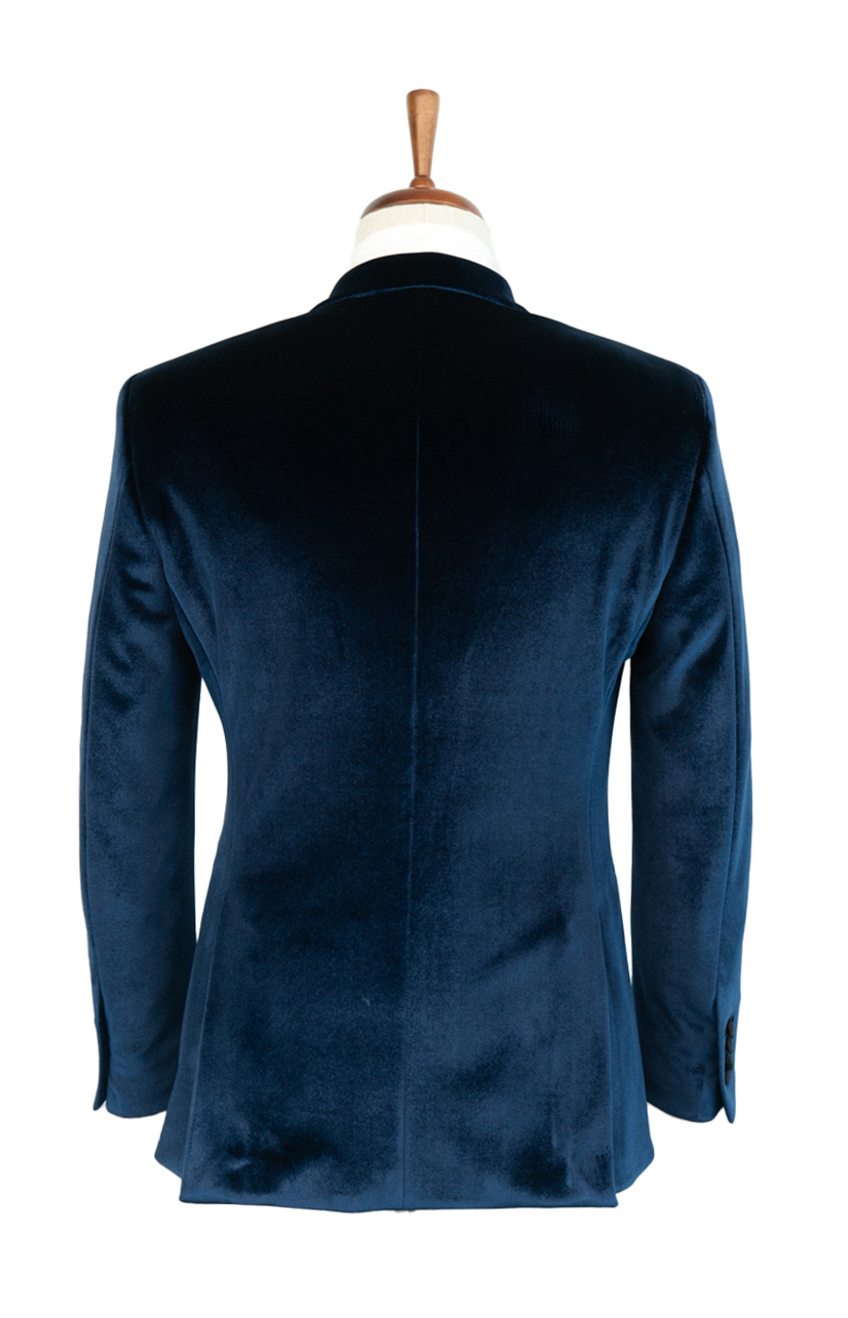 Tailored Fit Single Breasted Blue Velvet Jacket - Esclot Suit Tailors ...