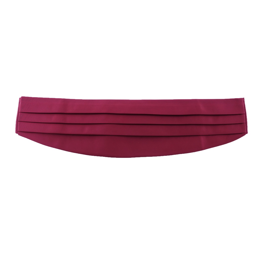Burgundy Cummerbund - Esclot Suit Tailors London
